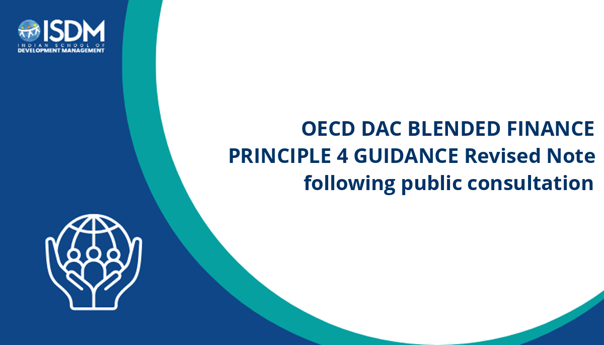 OECD DAC BLENDED FINANCE PRINCIPLE 4 GUIDANCE Revised Note following ...