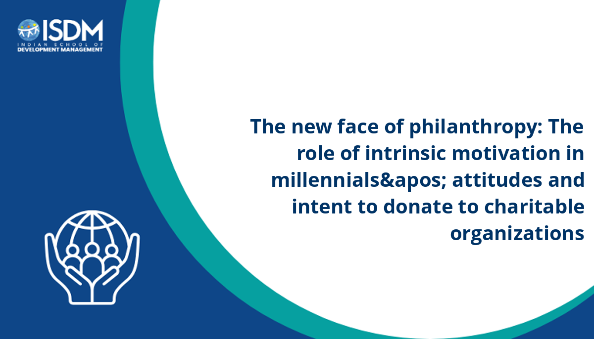 The new face of philanthropy: The role of intrinsic motivation in ...