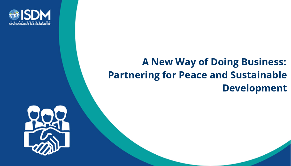 A new way of doing business for peace and development
